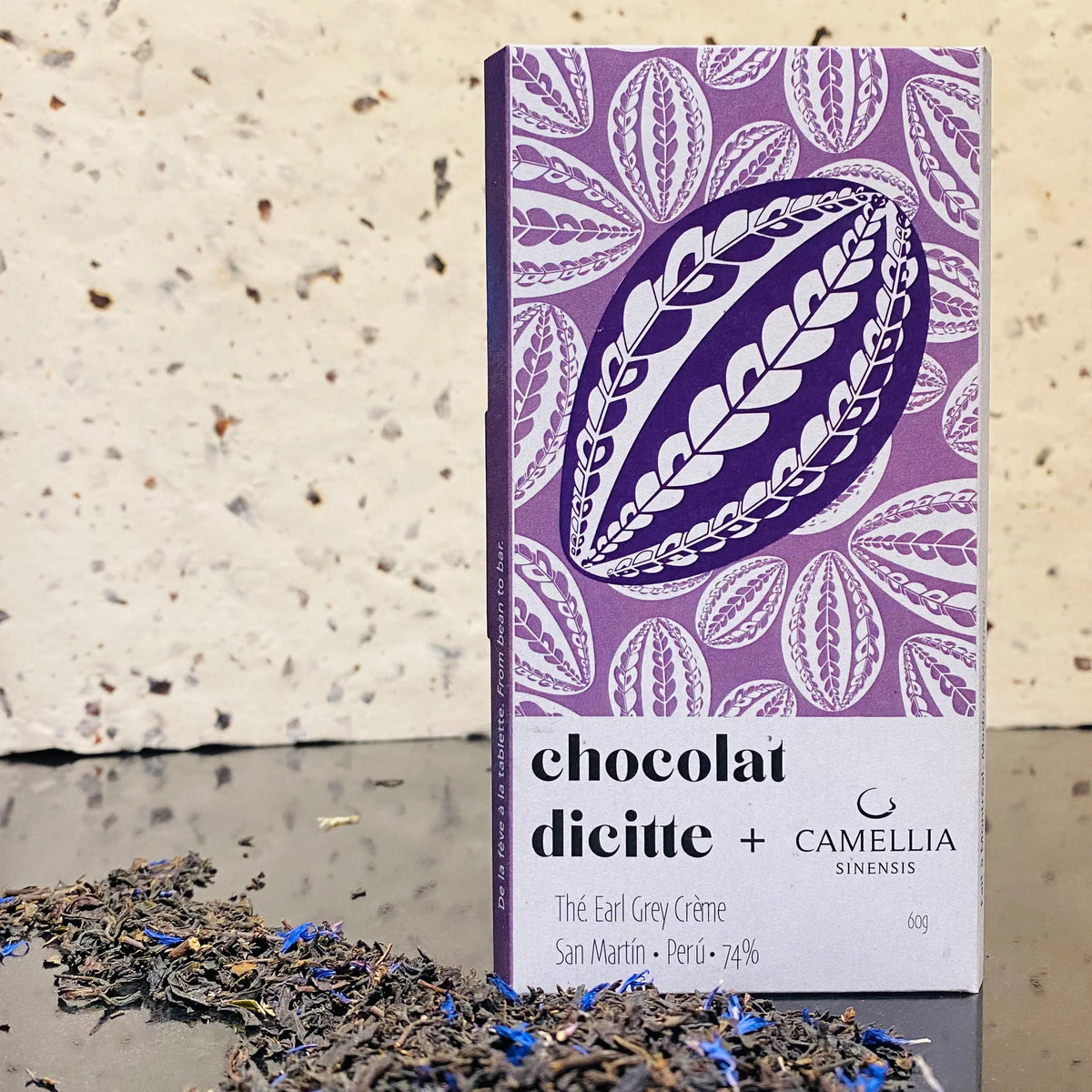 Chocolat Dicitte - Thé Earl Grey Crème + Chocolat noir 75%, San Martin ...