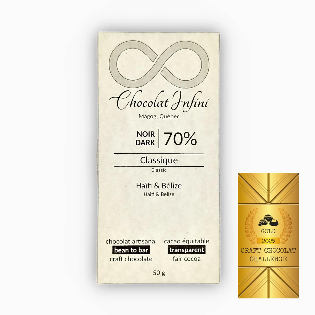 Infinite Chocolate - Classic 70% Dark Chocolate – État de choc